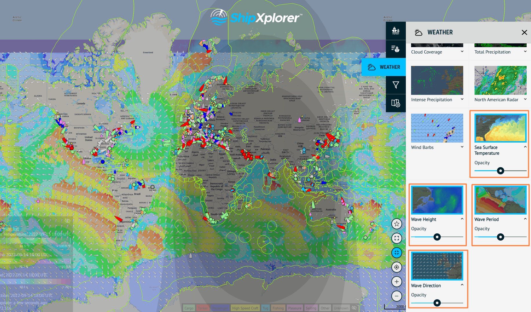 Weather Layers: Wave & Sea Surface Temperature - ShipXplorer.com Blog